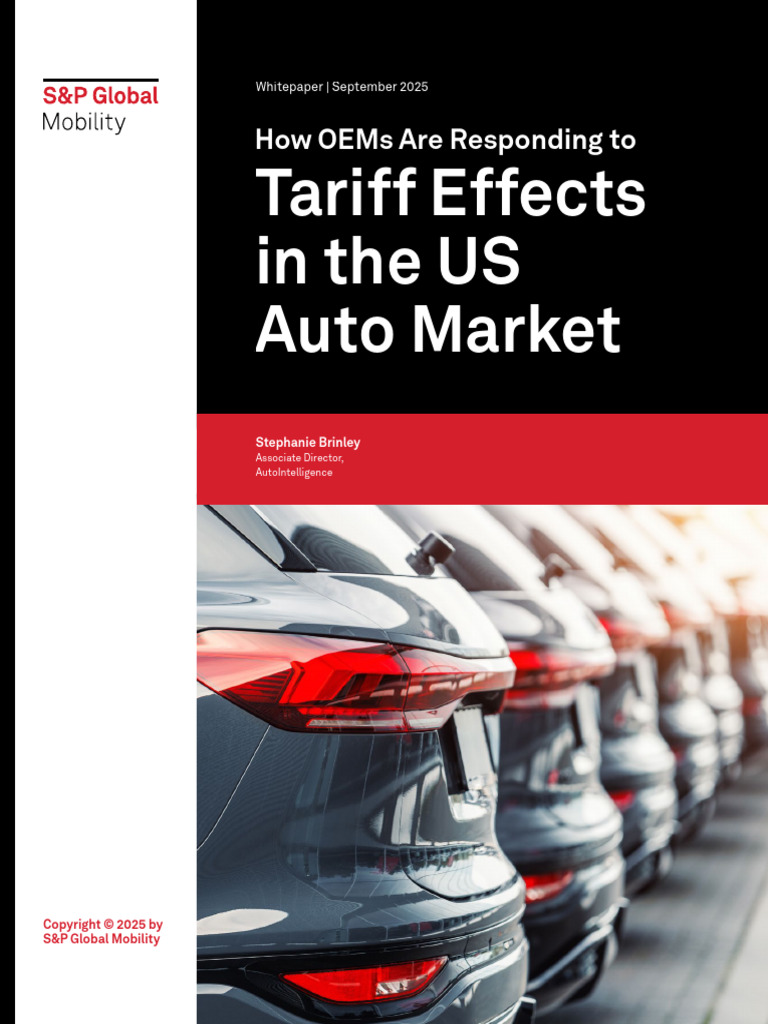 OEMs' Strategies Amid US Tariff Impact | PDF | Electric Vehicle | Pricing