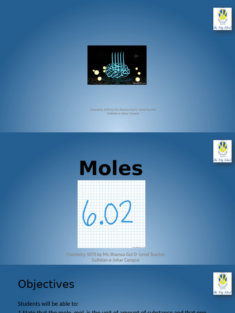 Moles Volume of Gas | PDF | Mole (Unit) | Chemistry