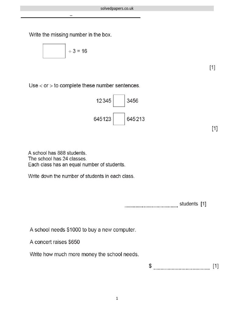 CPT2217 Counting and Sequences Checkpoint Primary Mathematics | PDF