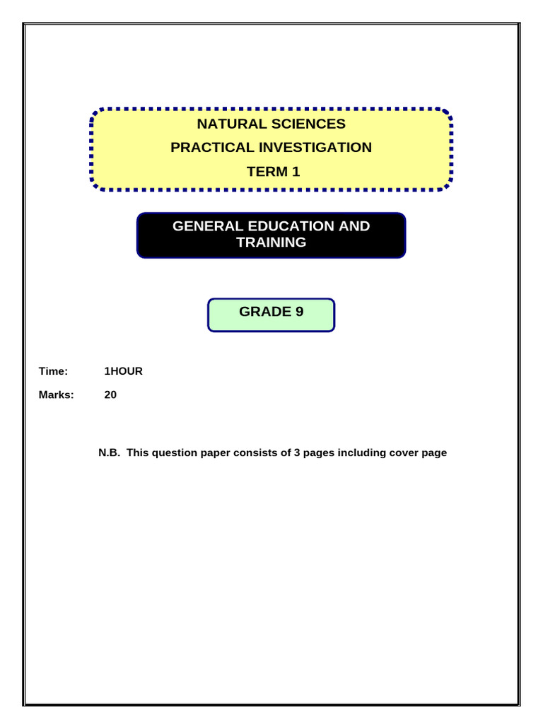 Term 1 GR 9 Practical Task-2 | PDF