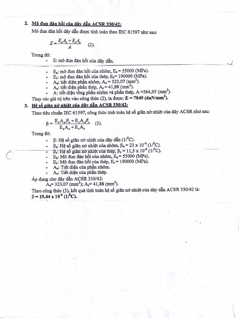 Tinh Modun Dan Hoi Va Hso Gian No Nhiet (KT Tinh) | PDF