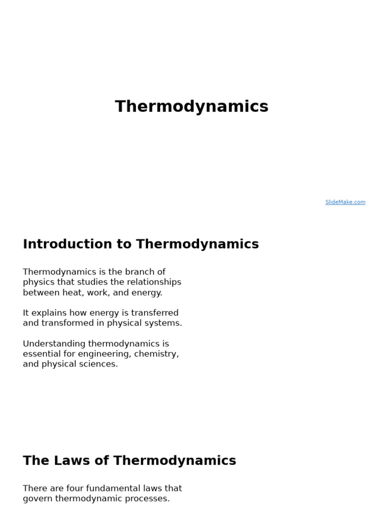 Understanding Thermodynamics Basics | PDF