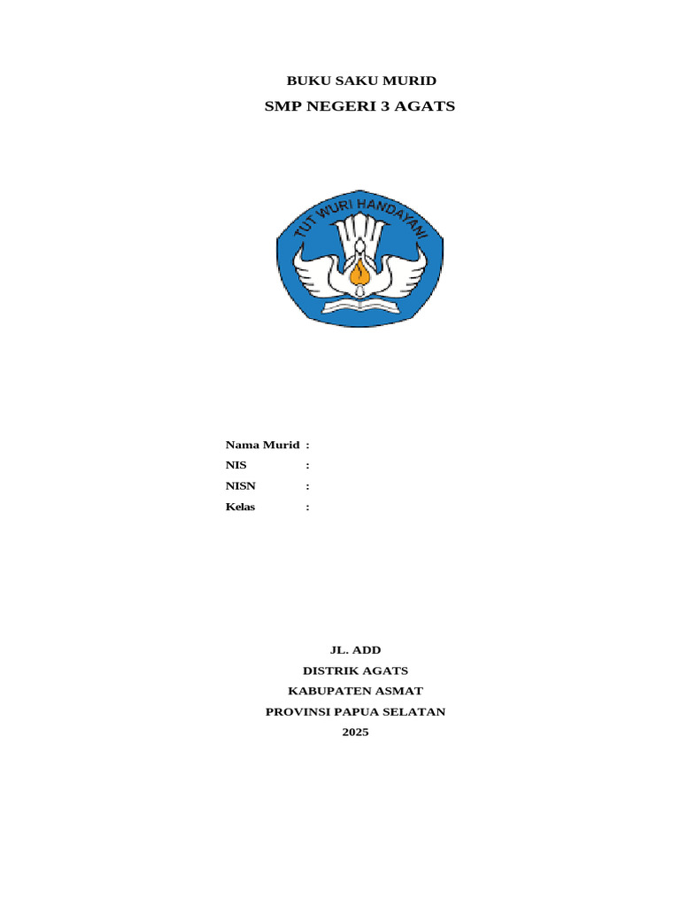 Buku Saku Murid SMPN 3 Agats 2025 | PDF