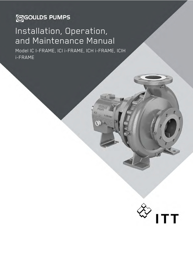 IOM - IC I FRAME | PDF | Pump | Personal Protective Equipment