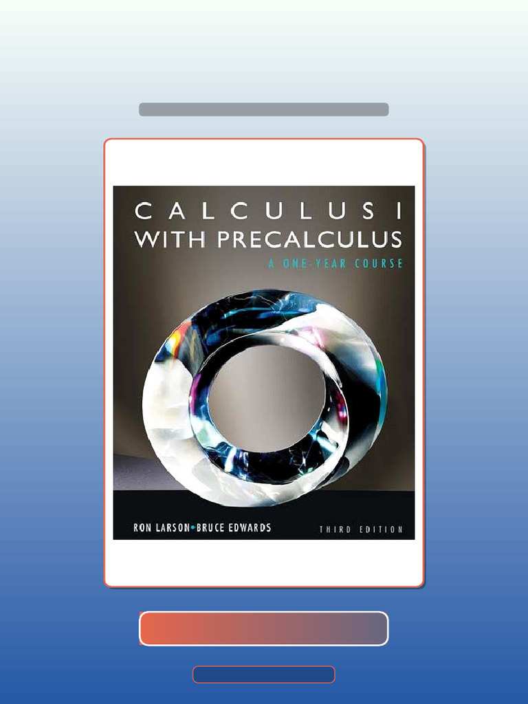 Calculus I With Precalculus A Oneyear Course Ebook and TestBank Bundle ...