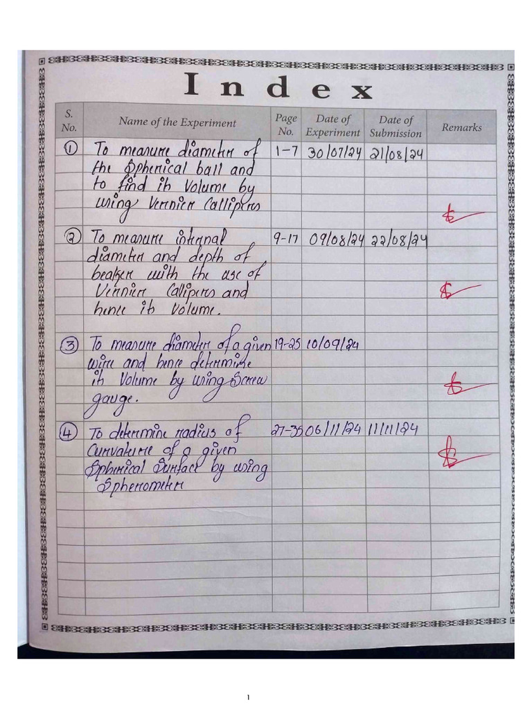Class XI Physics Practical | PDF