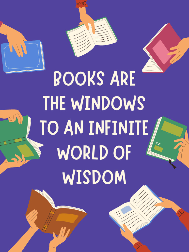 Purple Reading Book Motivation School Poster | PDF