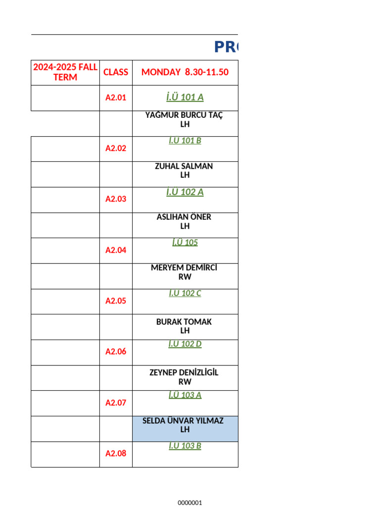 2025 2026 Fall Term Schedule Pdf