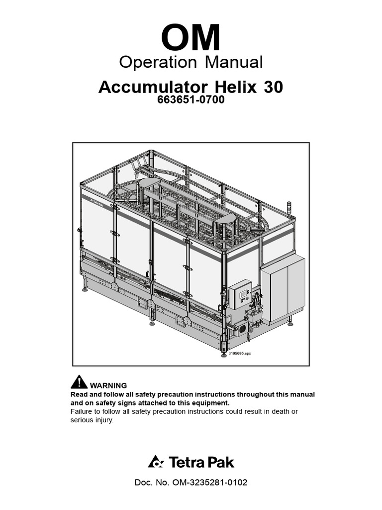 OM-3235281-0102 Helix 30 - V700 Tetra Pak | PDF | Safety