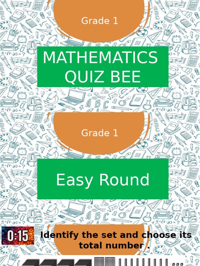 Mathematics Quiz Bee | PDF | Mathematics