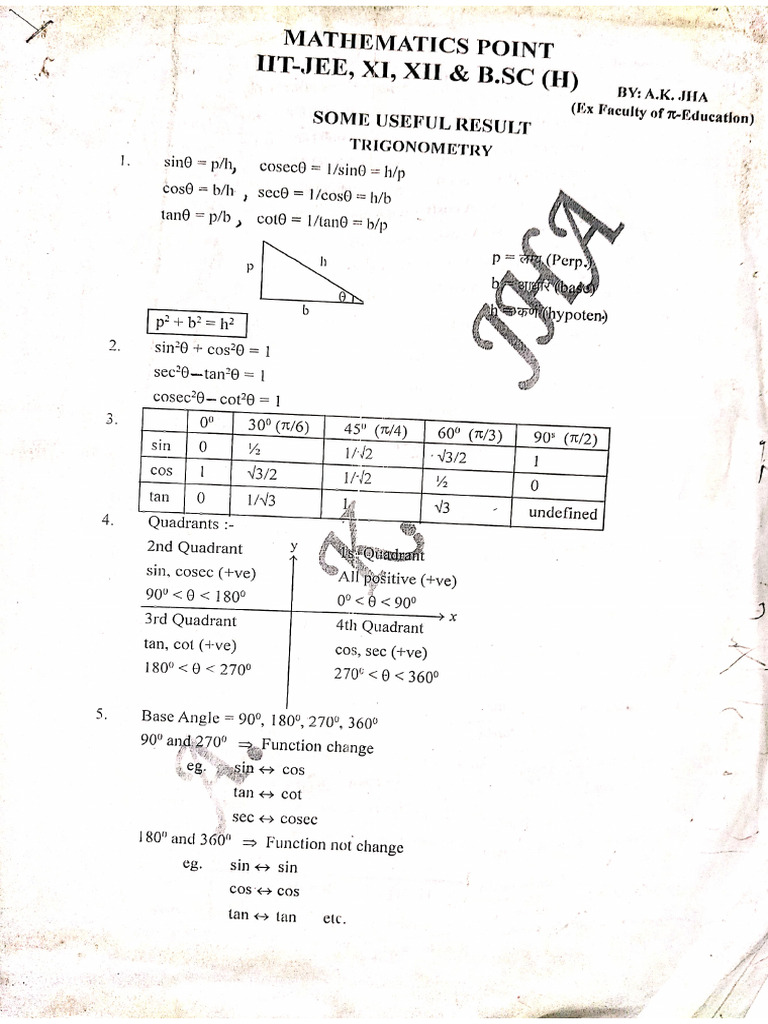 Formula Trigo | PDF
