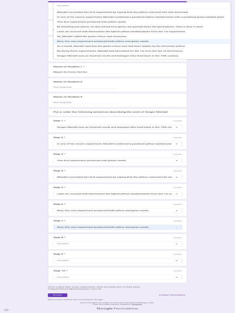 Genetics 03 Mendel and Traits (Ex 1) | PDF | Dominance (Genetics ...