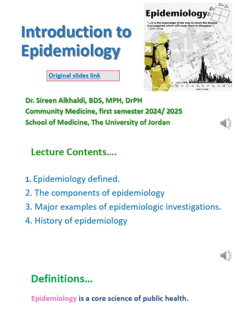Introduction To Epidemiology | PDF | Epidemiology | Epidemics