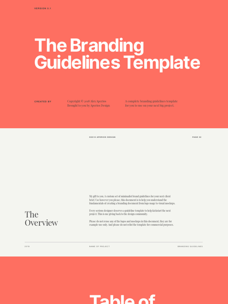 Branding Guidelines Template Download | PDF | Typefaces | Typography
