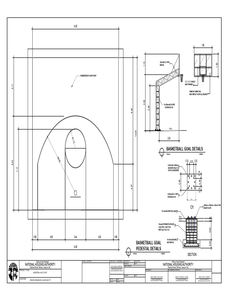 Basketball Court Design Specifications | PDF