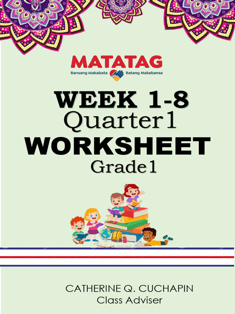 Homeroom Guidance Worksheet Quarter 1 | PDF