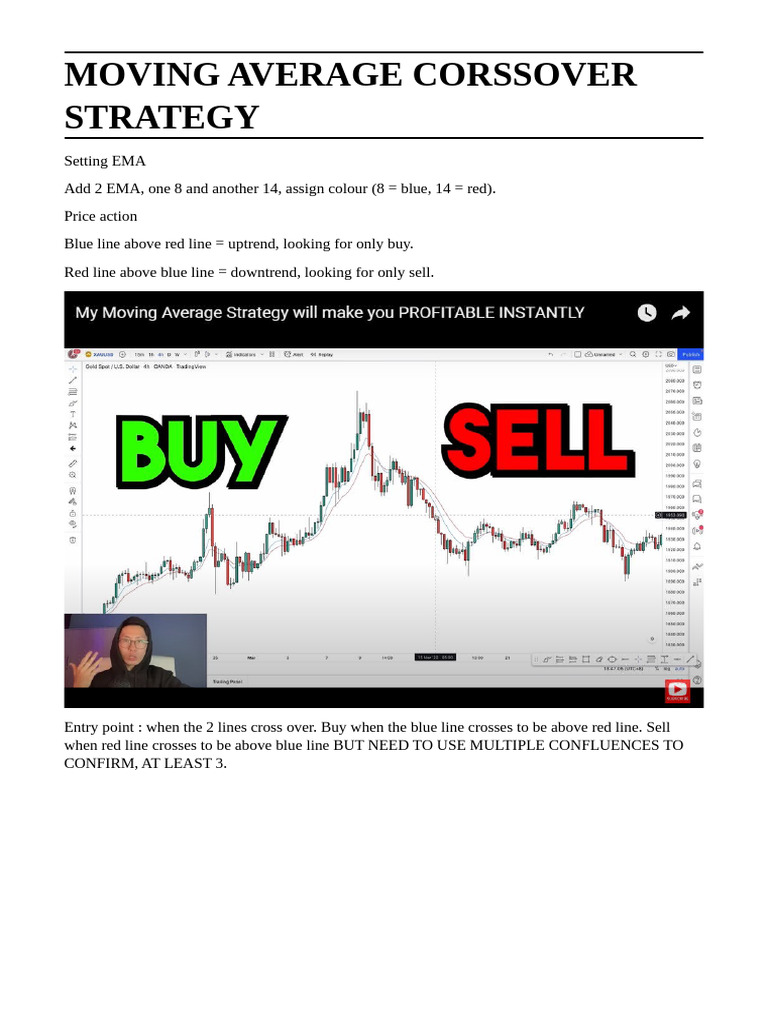 Moving Average Strategy | PDF