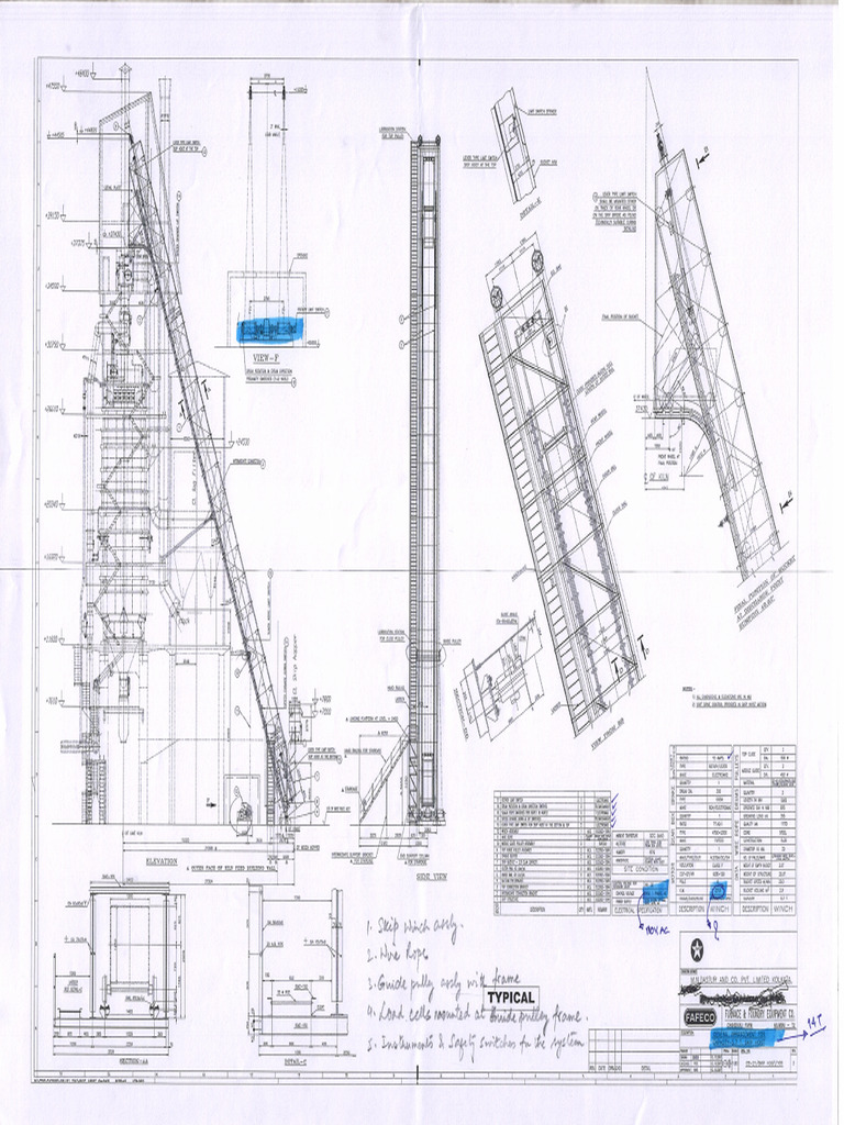 Skip Winch Drawing | PDF