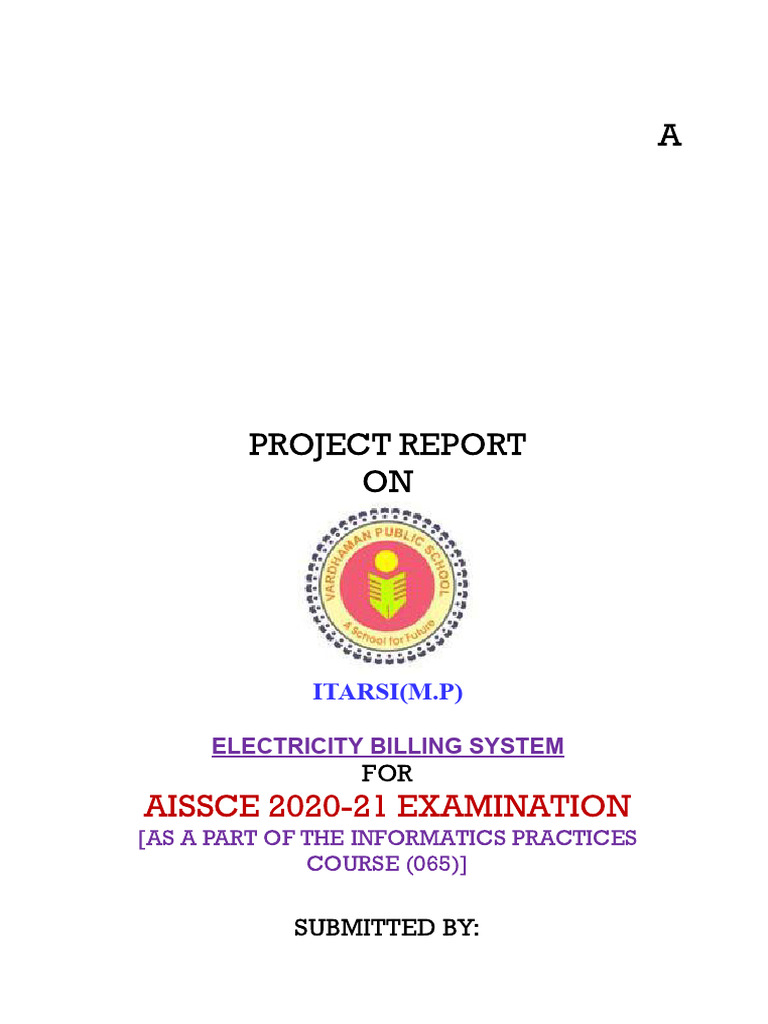 Electricity Bill System Dba219d9 Dd25 4429 A9a1 d84d5f29d25b | PDF | Databases | My Sql