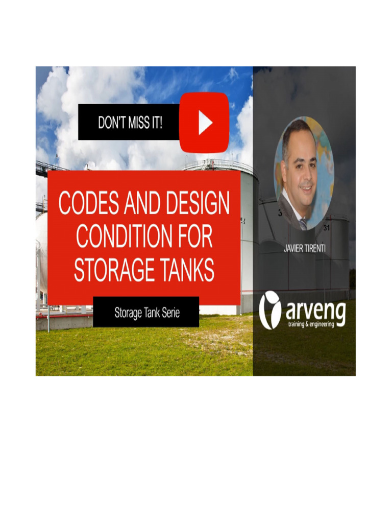 API 650 Design Guideline of Storgae Tanks | PDF