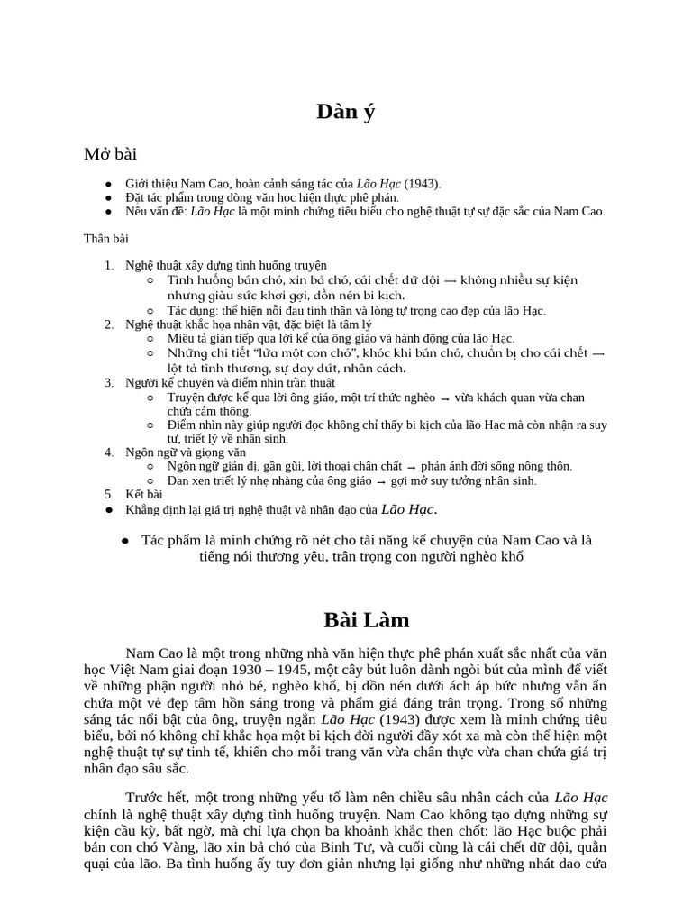 Phân Tích Nghị Luận Văn - ĐẶNG VŨ NHẬT NAM 11A7 | PDF