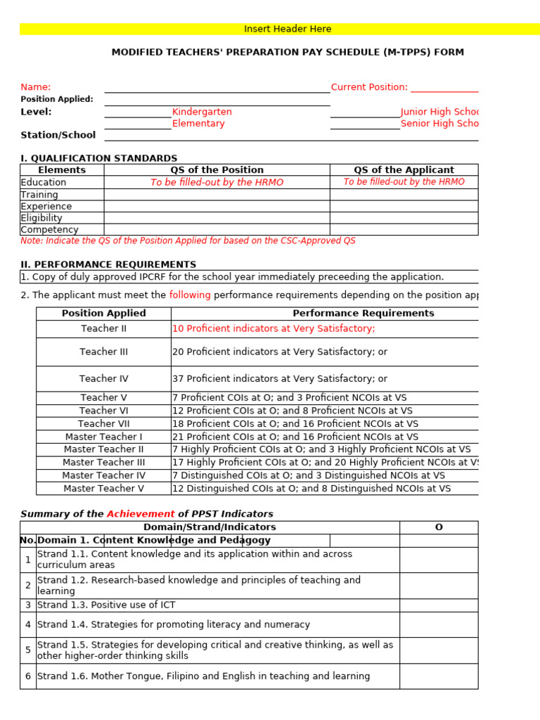 JUNIOR HIGH SCHOOL-Annex B-1 - RFTP-DBM-DepEd JC 01, s.2025 - Form No ...