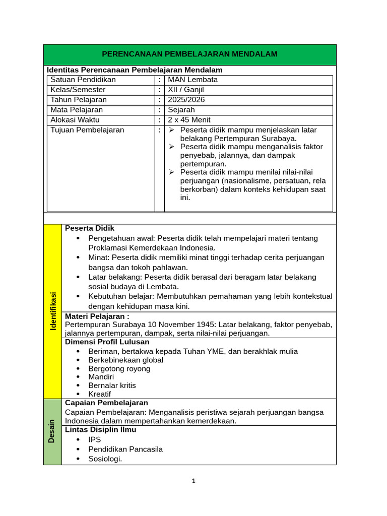 Modul Ajar Ppg UKIN | PDF