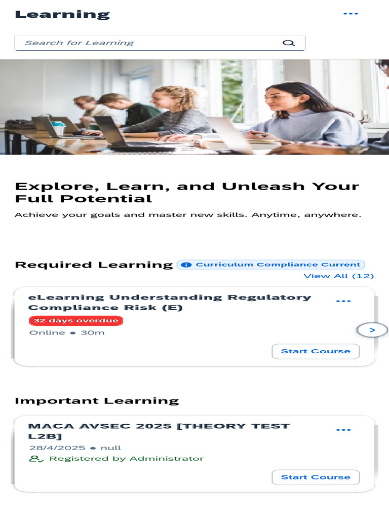 Learning Home Page | PDF