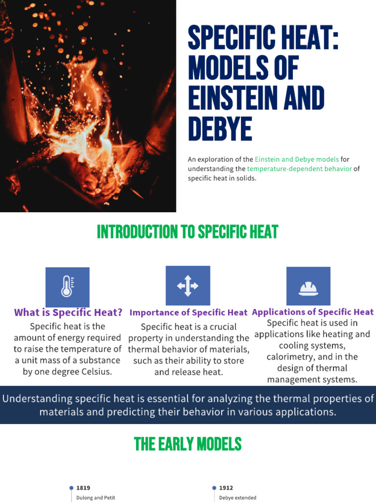 ZCT 307 - Chapter 3 Specific Heat Models of Einstein and Debye | PDF ...