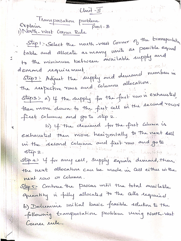 RMT Unit II Answers | PDF