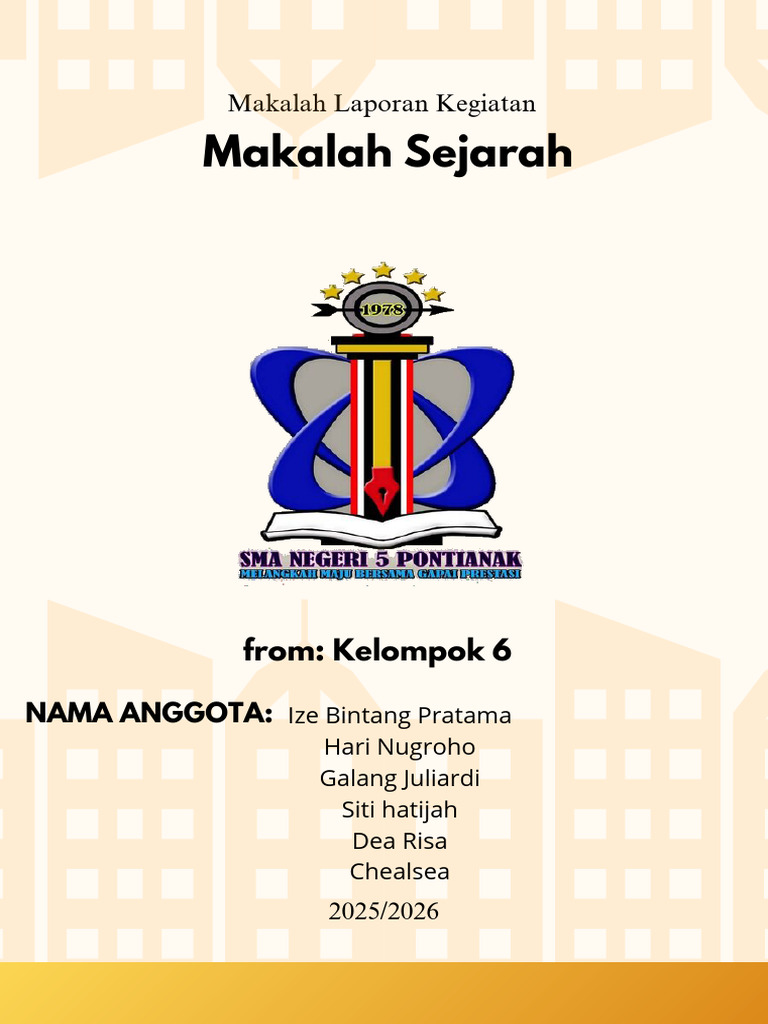 Sampul Makalah Laporan Kegiatan Putih Dan Kuning Minimalis Modern ...
