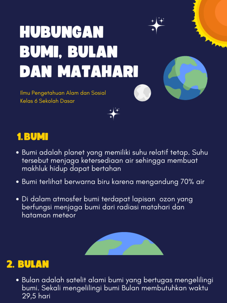 Hubungan Bumi, Bulan, dan Matahari | PDF