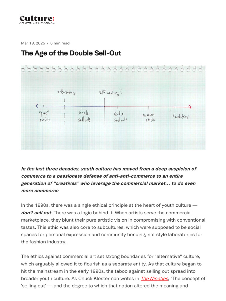 The Age of The Double Sell-Out | PDF
