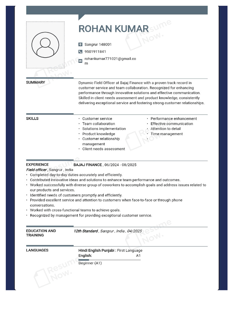 Rohan Kumar CV | PDF