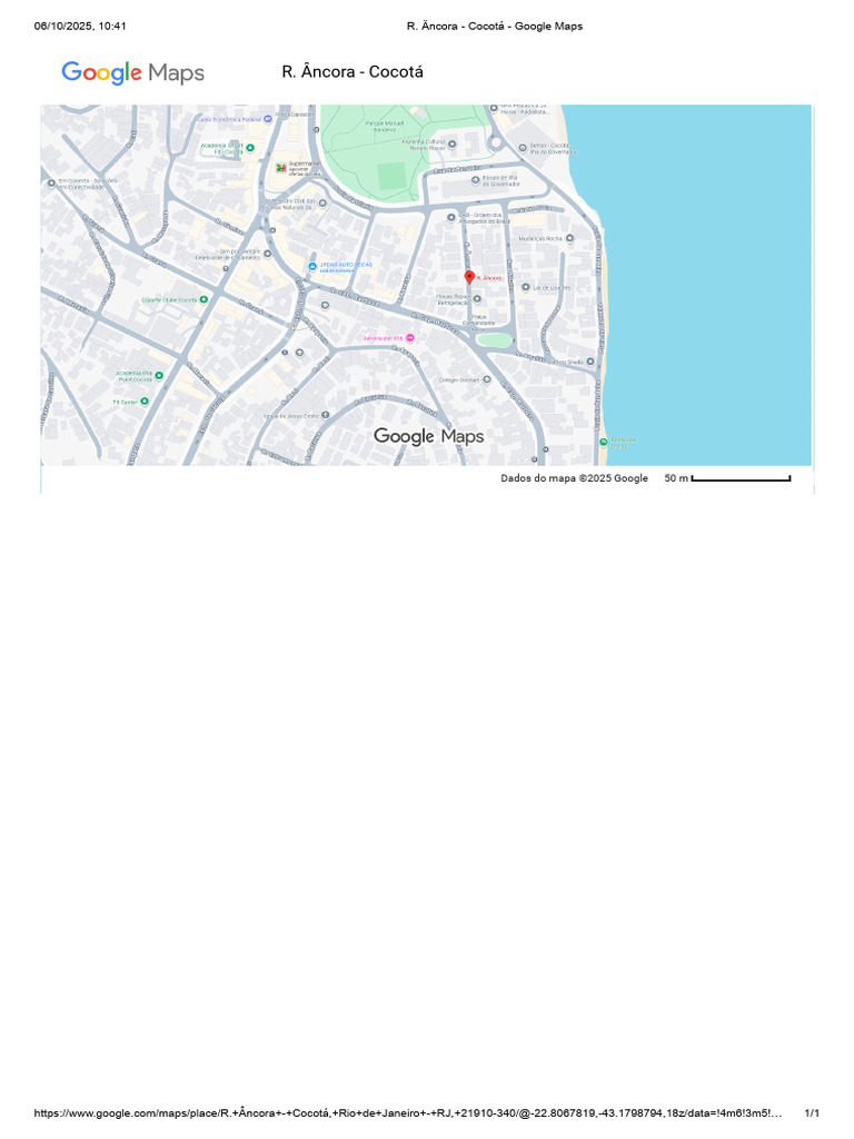 R. Âncora - Cocotá, Ilha do Governador | PDF