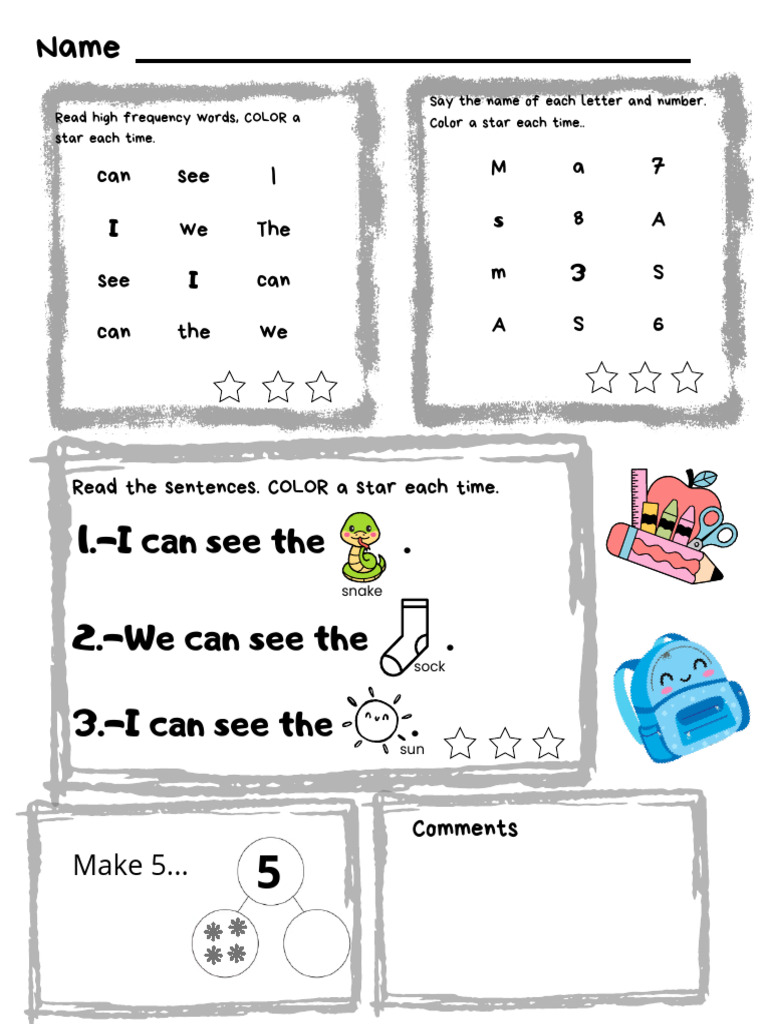 Homework Fluency Chart | PDF