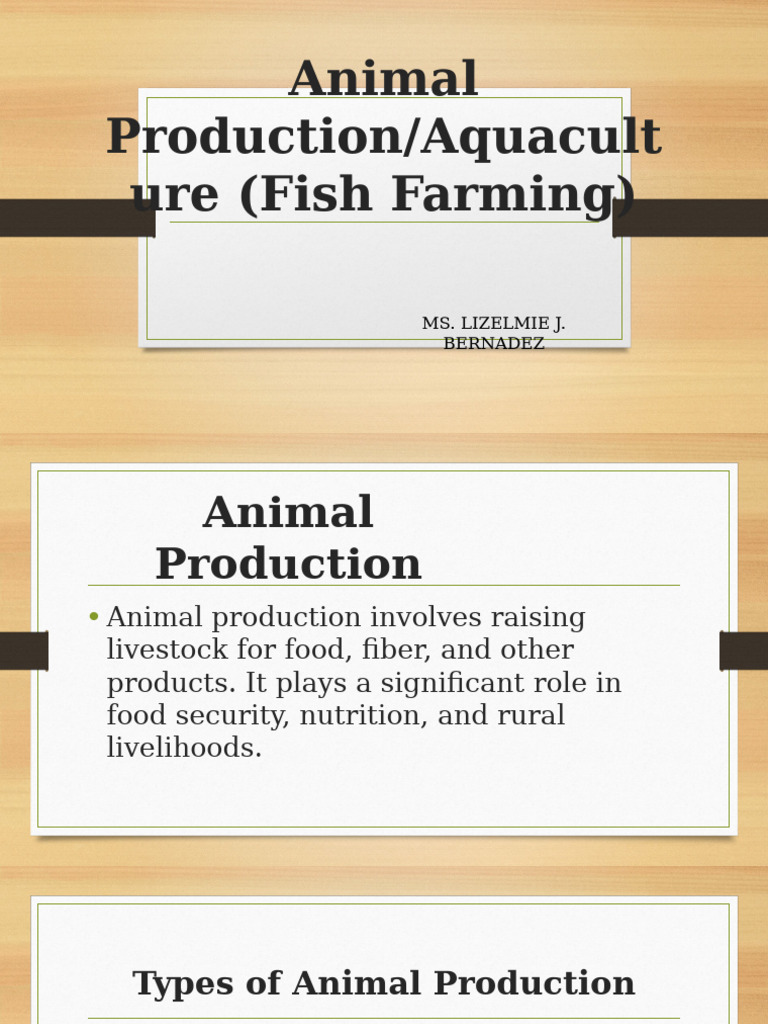Animal Production | PDF