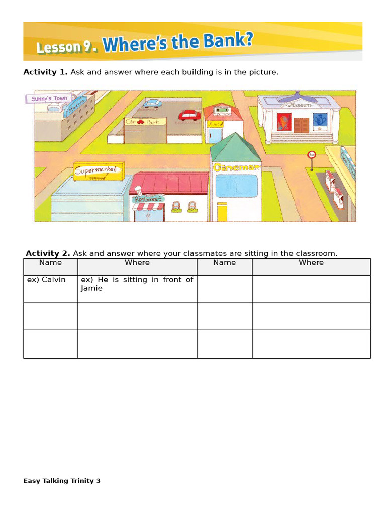 Easy Talking Trinity 3_9 | PDF