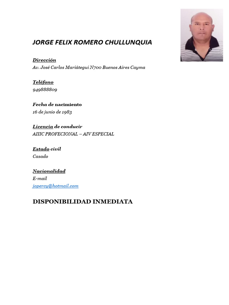 Certificación Laboral de Jorge Félix Romero | PDF
