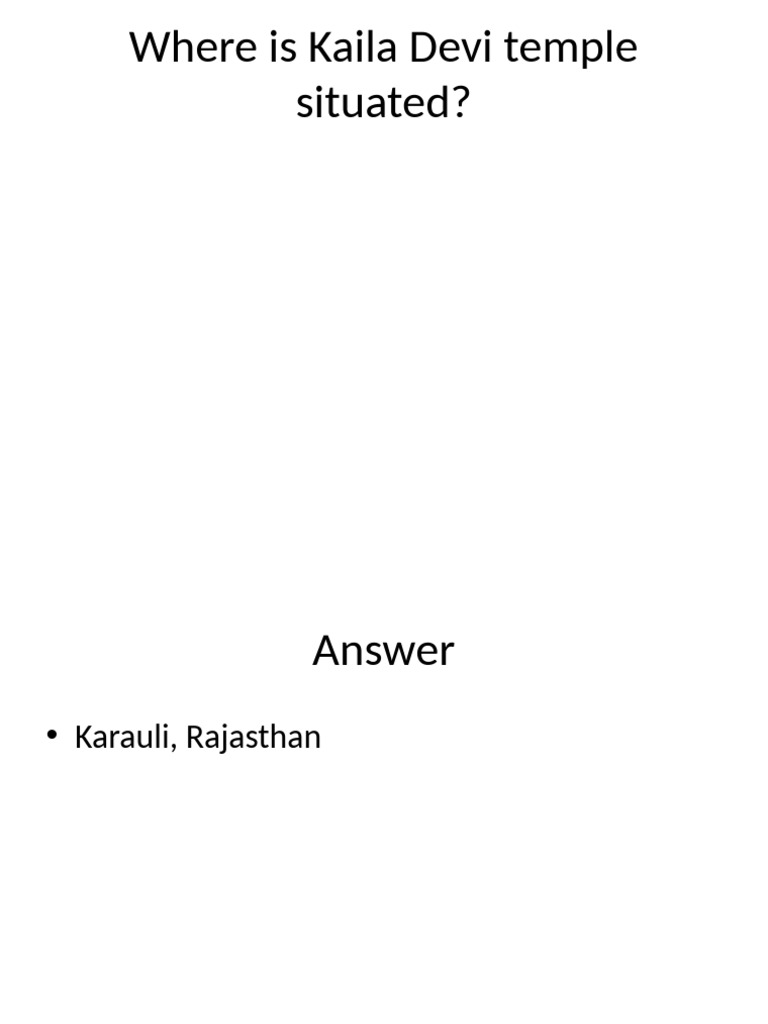 Temple Quiz QA Separate Slides | PDF | Vaishnavism | Hindu Mythology