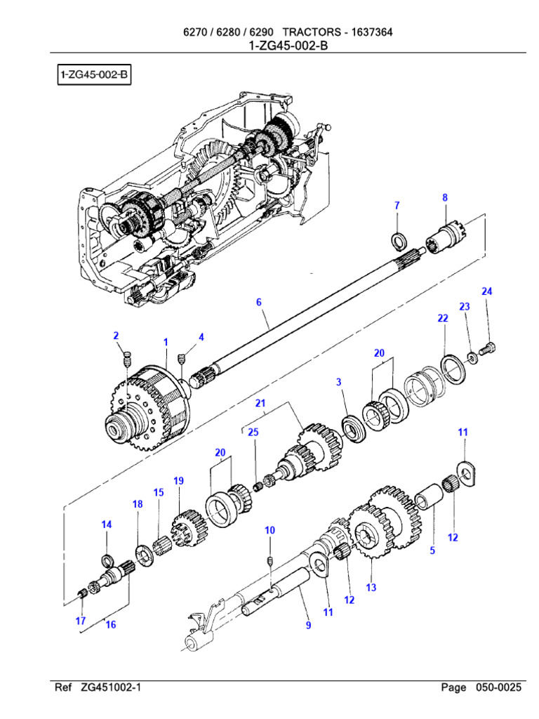Massey Ferguson 6270-6290 Tractor Parts | PDF | Clutch | Mechanical ...