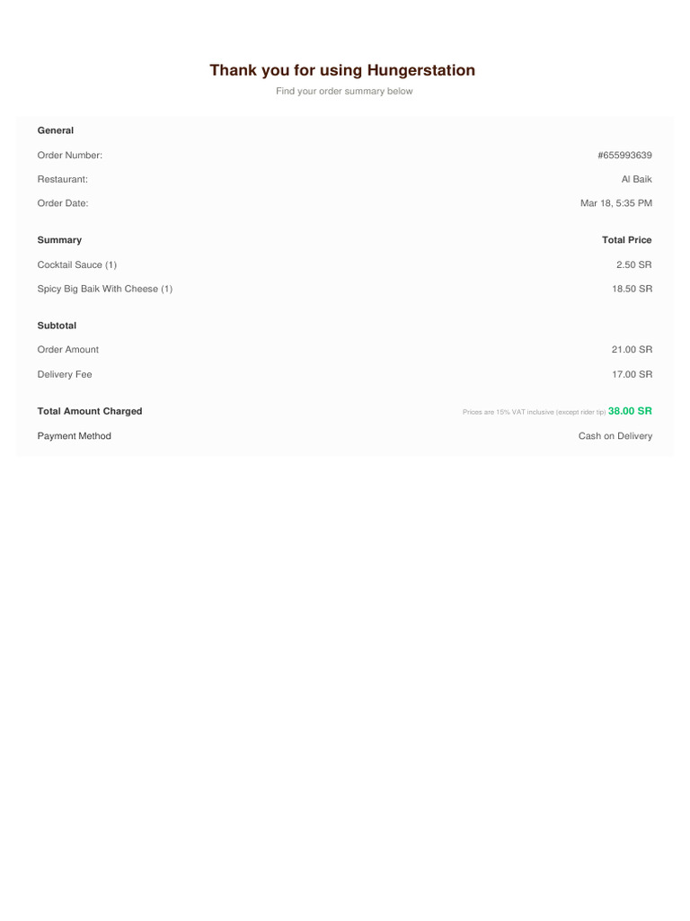 Order Summary 655993639 | PDF
