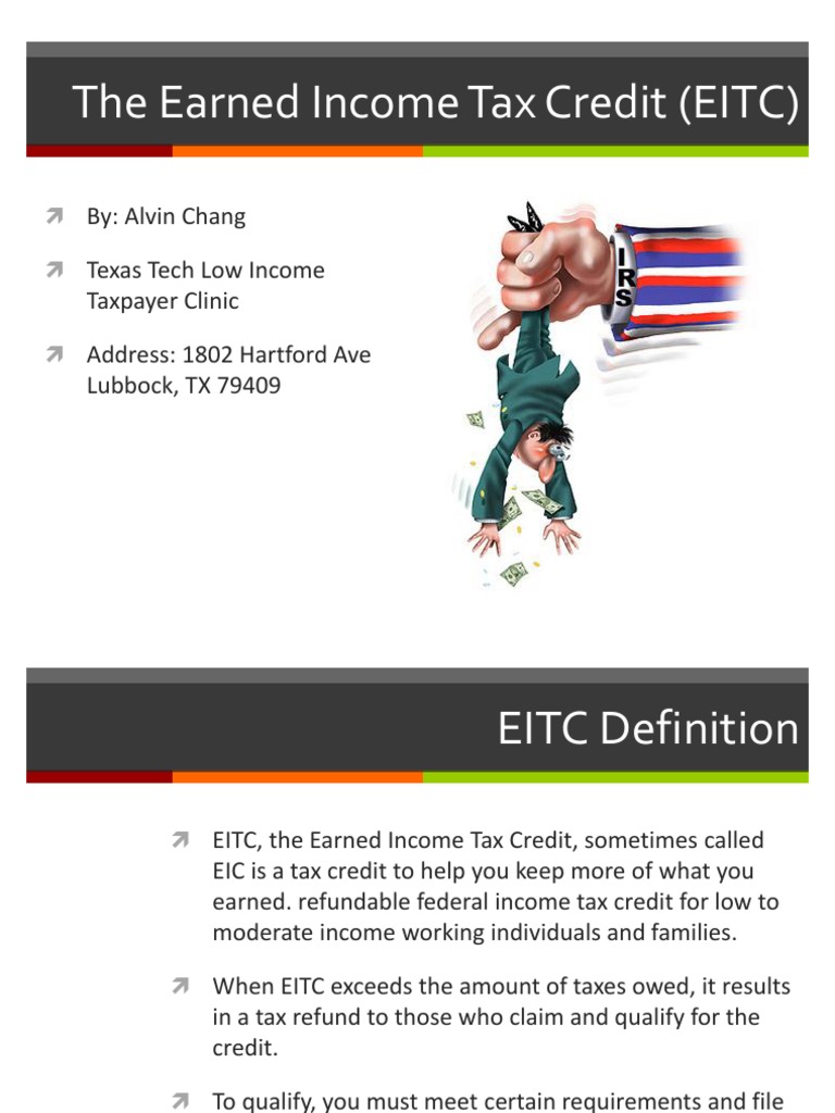 EITC Presentation | PDF | Earned Income Tax Credit | Economy Of The ...