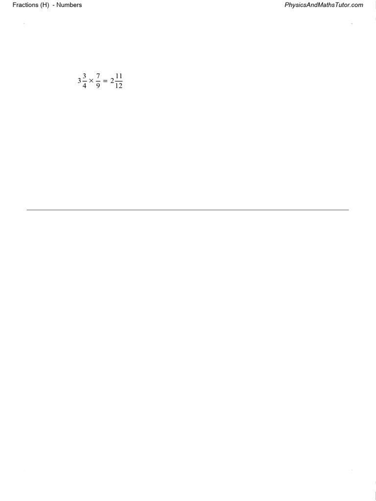 Fractions Practice Questions and Solutions | PDF | Discrete Mathematics ...