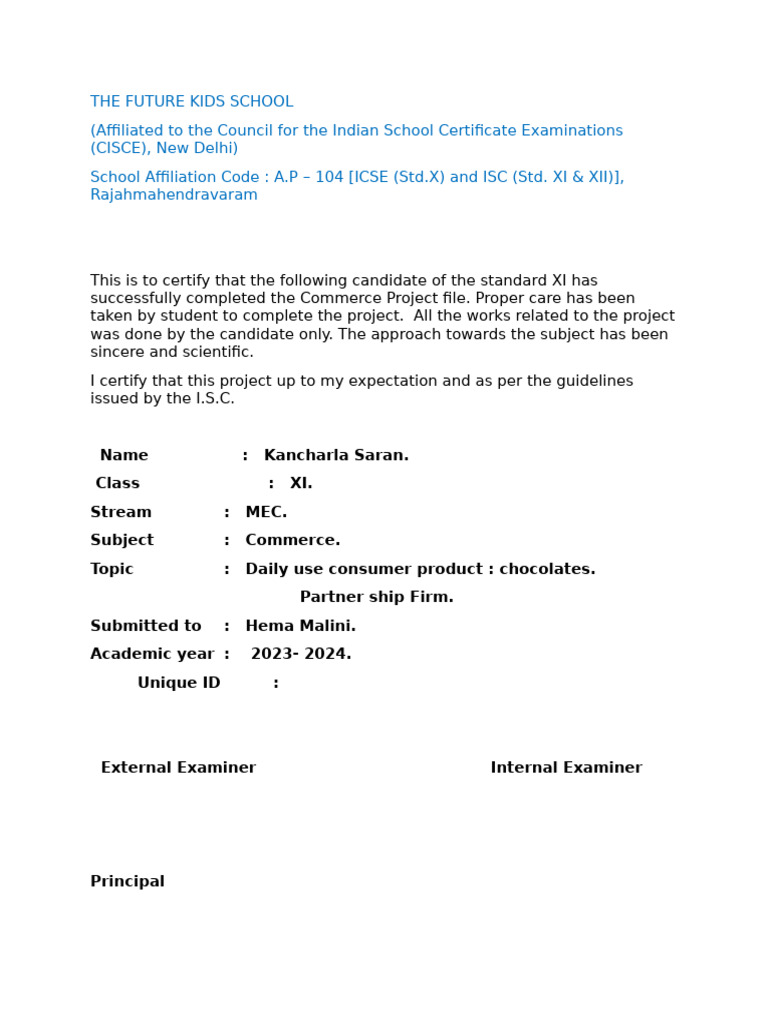 Commerce Project on Chocolate Industry | PDF | Cocoa Bean | Chocolate