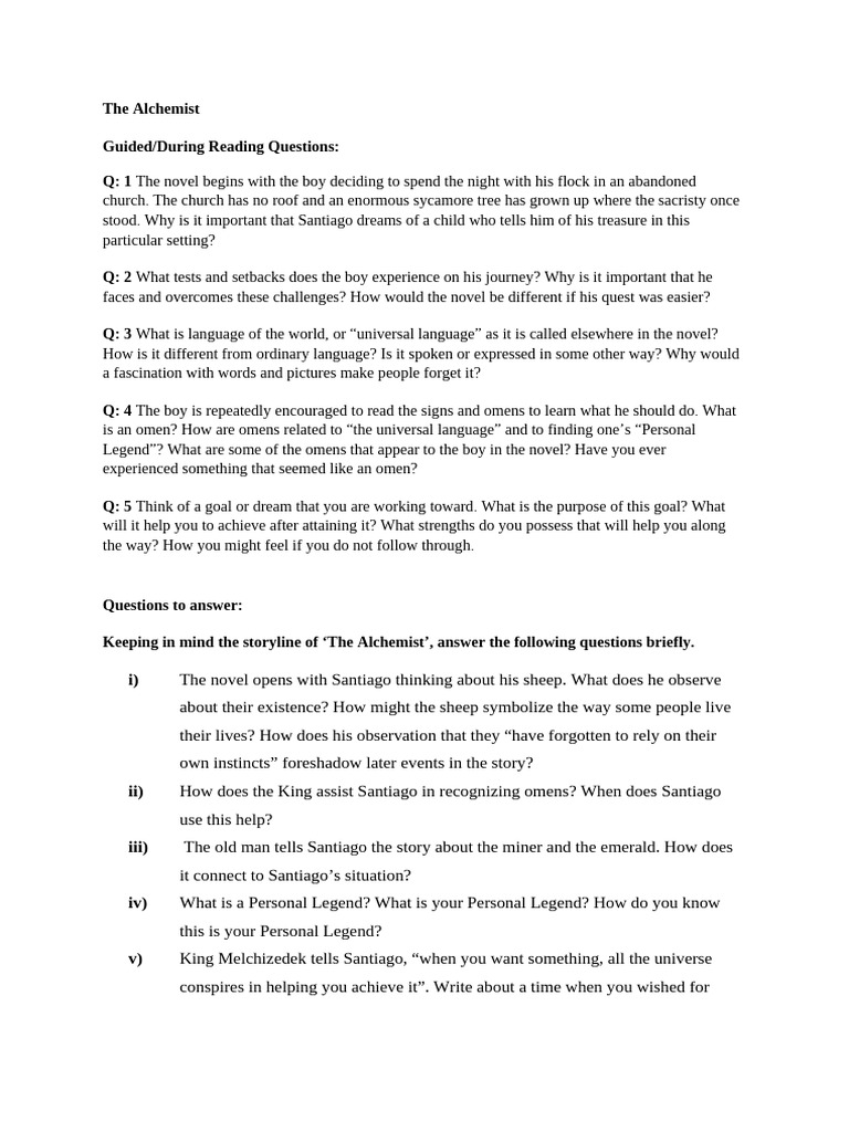 The Alchemist (2) | PDF