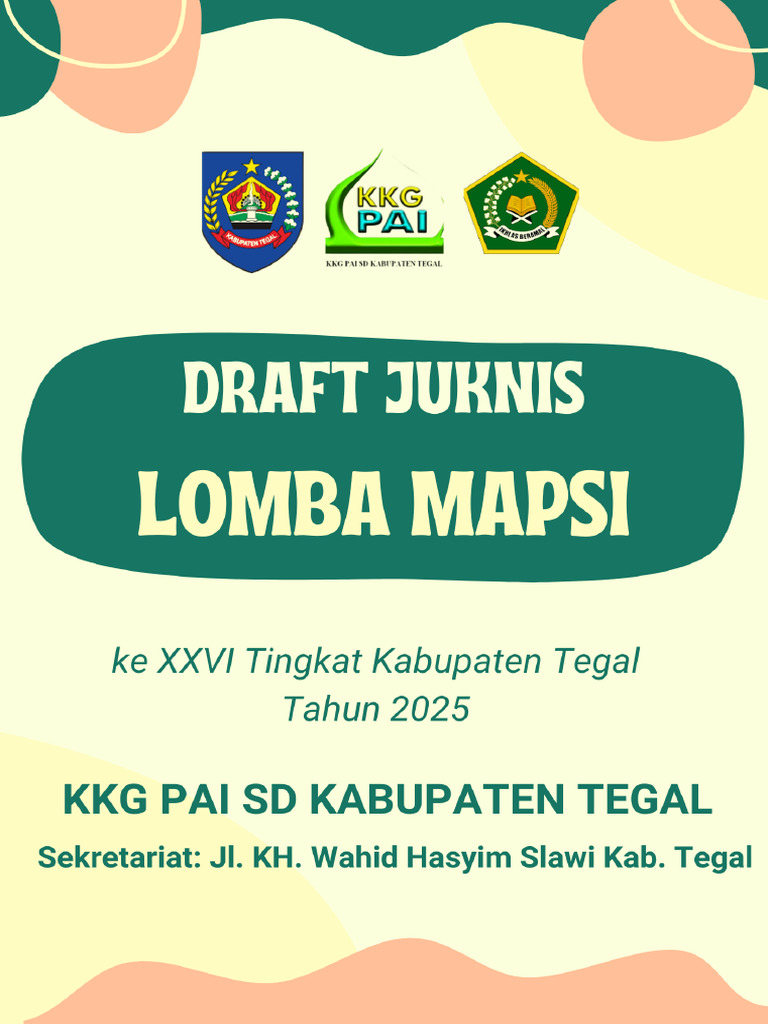 Juknis Lomba MAPSI SD 2025 Tegal | PDF