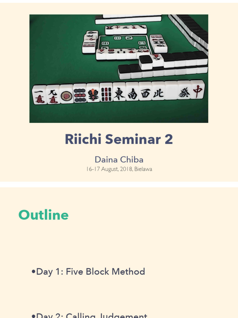 Riichi Seminar 2018 | PDF