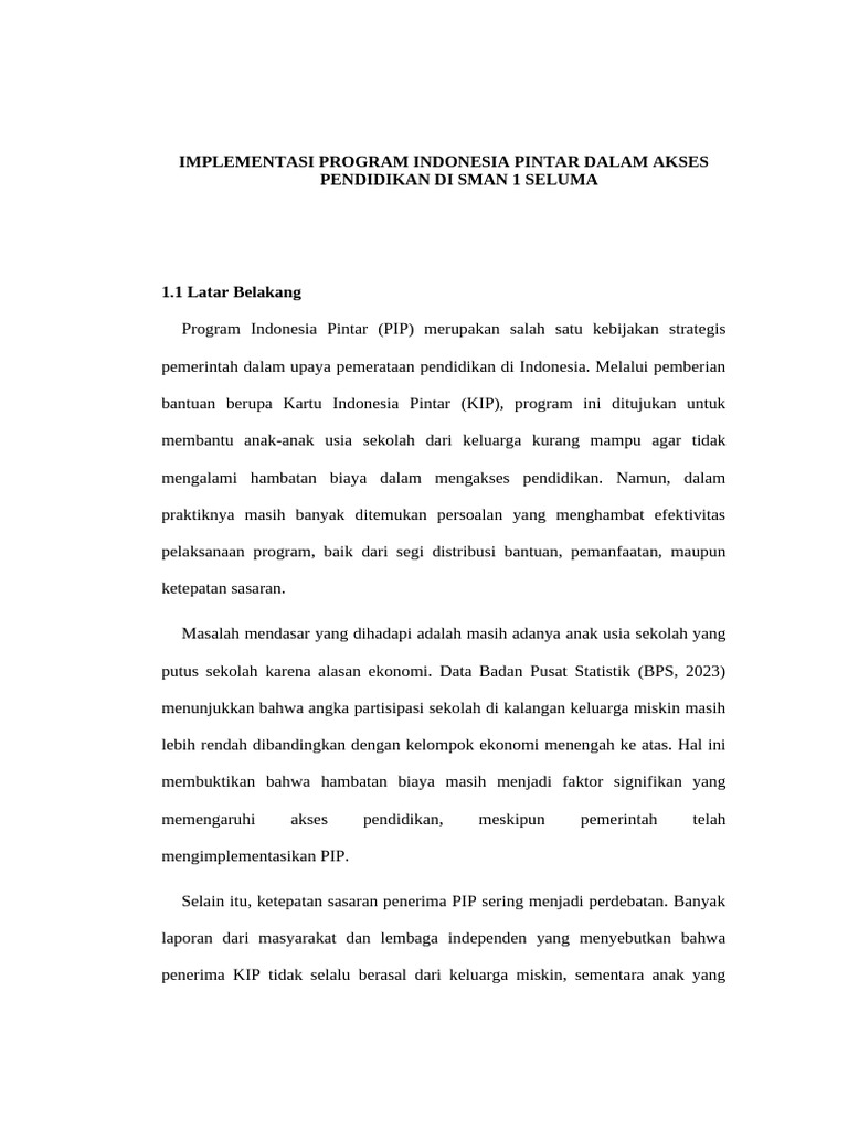 Seminar Judul Buk Mini | PDF