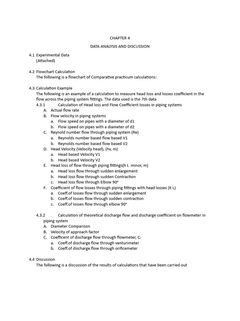 Bab 4 Comparative Flow | PDF | Flow Measurement | Reynolds Number